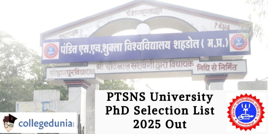 PTSNS University PhD Selection List Out; Admission Deadline Extended to ...