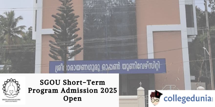 SGOU Certificate Program Admission 2025 Open; Application Deadline ...