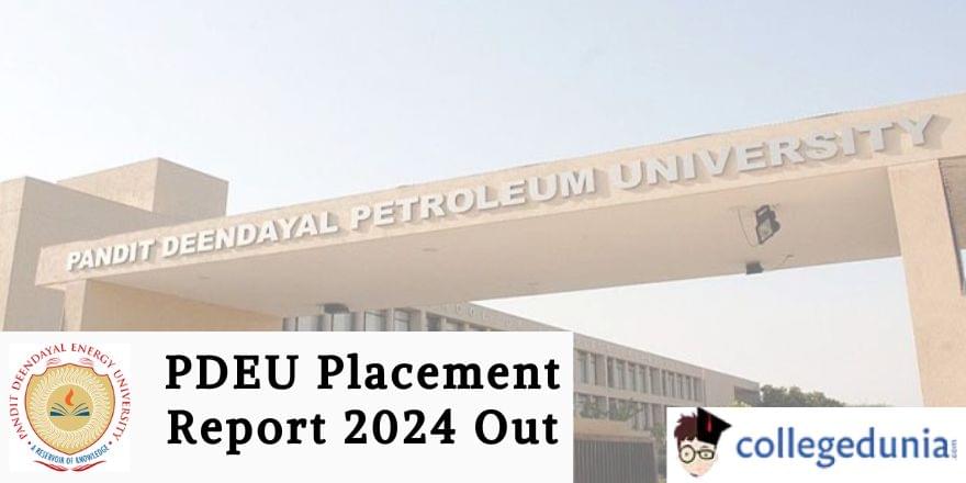 PDEU Placement Report 2024 Out; 100% Placement Rate in MBA!