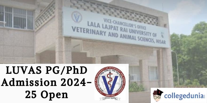 LUVAS PG/PhD Admission Open; Apply by April 4