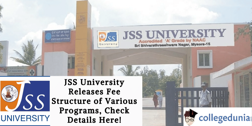 JSS University Releases Fee Structure of Various Programs, Check ...