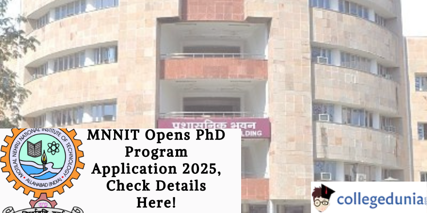 MNNIT Opens PhD Program Application 2025, Check Details Here!