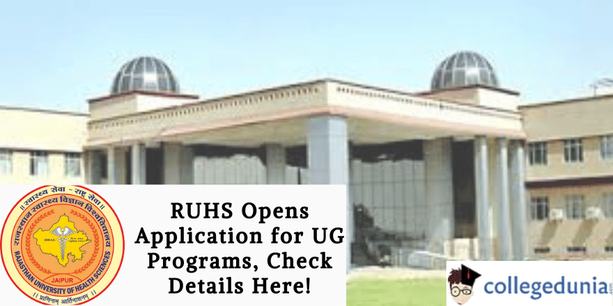 RUHS Opens Application for UG Programs, Check Details Here!