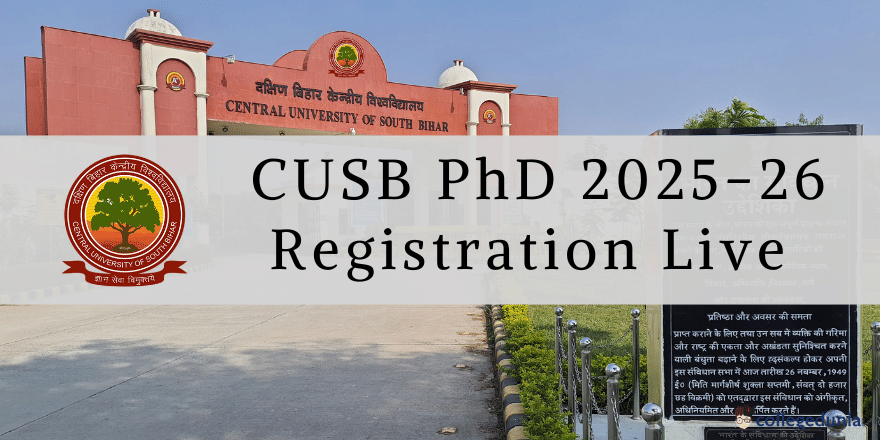 CUSB PhD 2025-26 Registration Live; Register Before September 23; Check ...