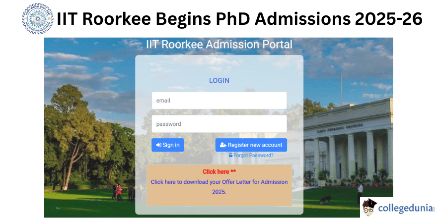 IIT Roorkee Begins PhD Admissions 2025-26; Apply by October 31