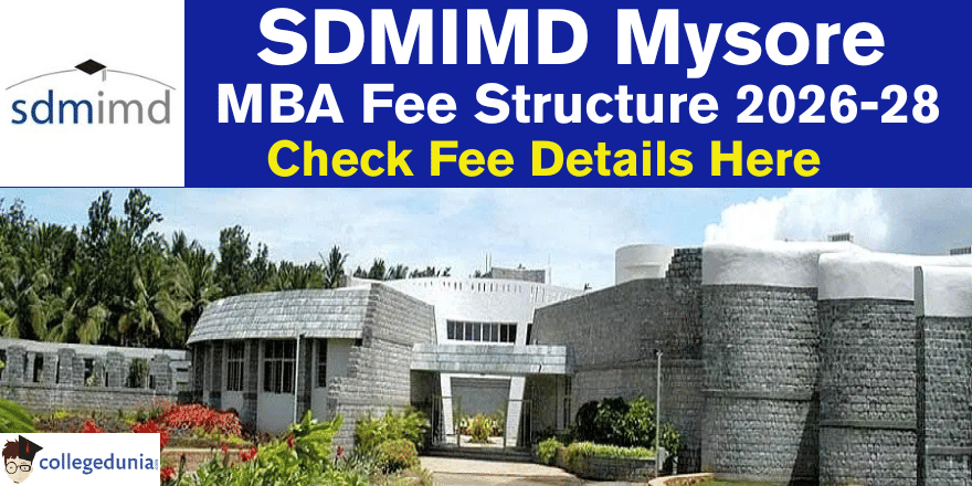 SDMIMD MBA Fee Structure 2026–28 Released; Check Fee Details Here
