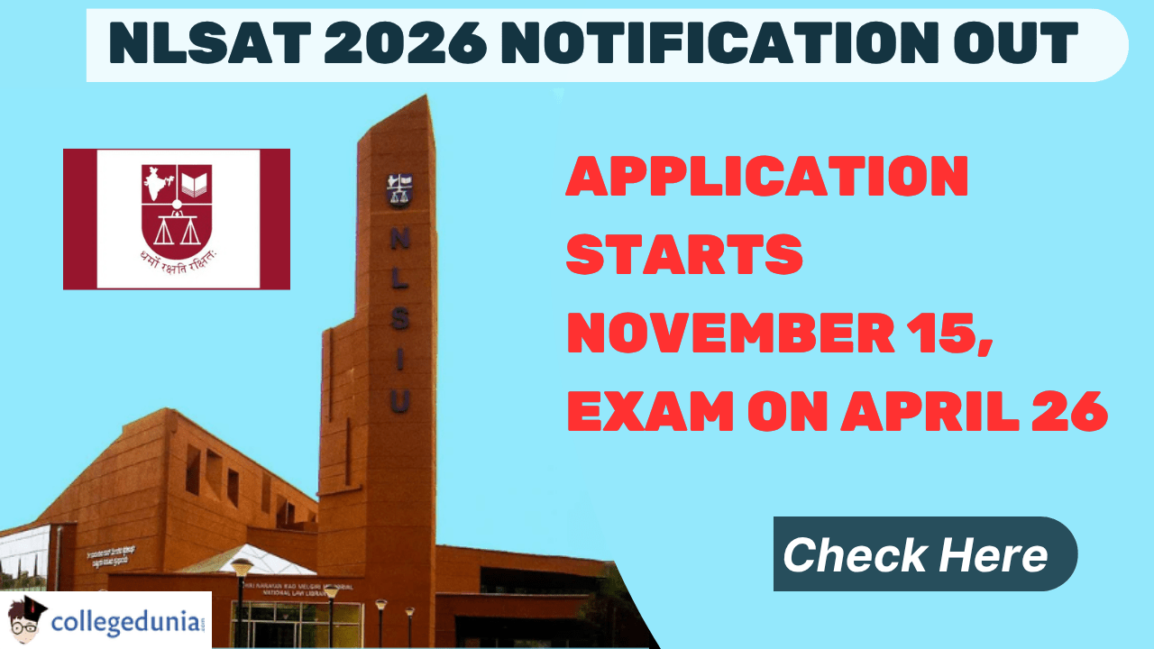 NLSAT 2026 Notification Out, Application Starts November 15, Exam on ...