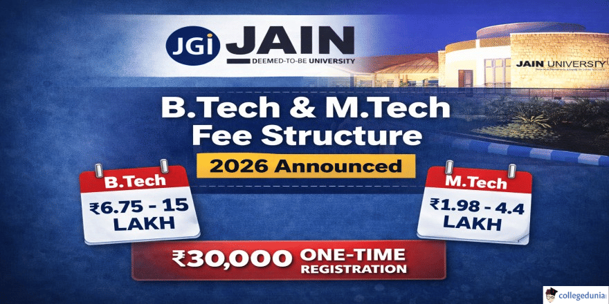 Jain University Bangalore Releases Fee Structure 2026; Check Full ...