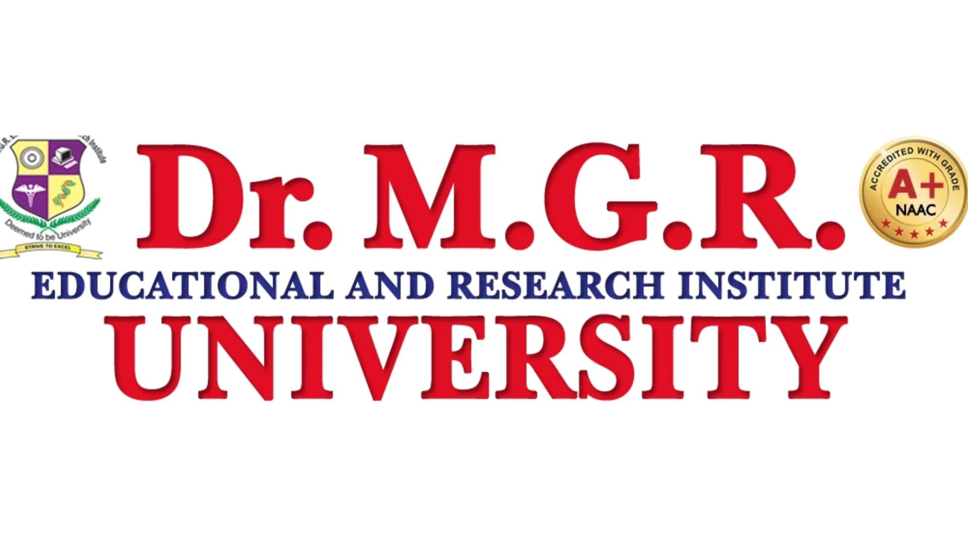 Dr. MGR Educational and Research Institute Announces UG & PG Fee ...