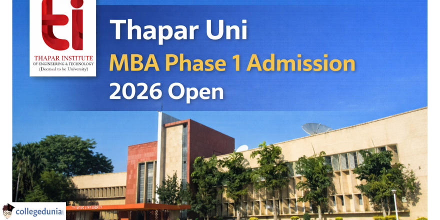 Thapar Institute of Engineering & Technology MBA Phase 1 Admission 2026 ...