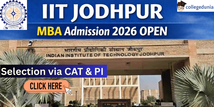 IIT Jodhpur MBA Admission 2026 Begins @iitj.ac.in; Apply Till Feb 12 ...