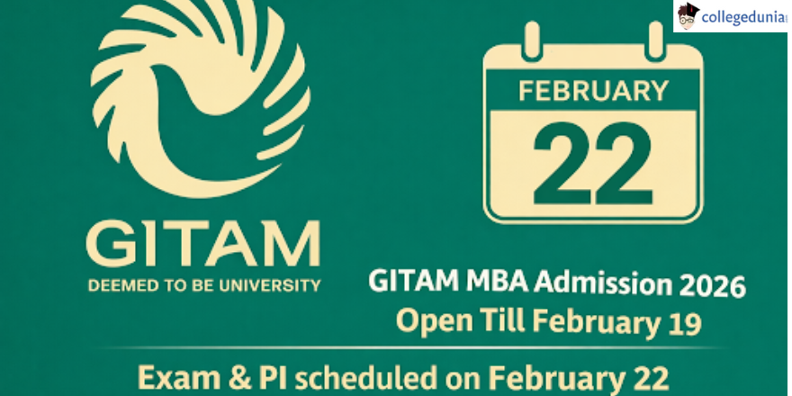 GITAM MBA Admission 2026 Open Till February 19; Exam & PI Scheduled on ...