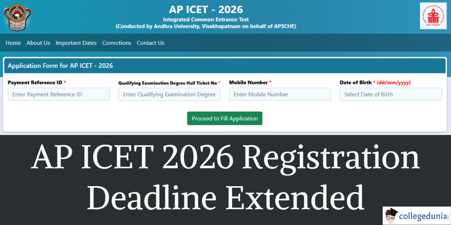 AP ICET 2026 Registration Deadline Extended Till March 23; Apply @cets ...