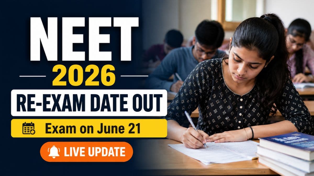 NTA Announces Re-NEET Exam 2026 Date; Check Schedule Here