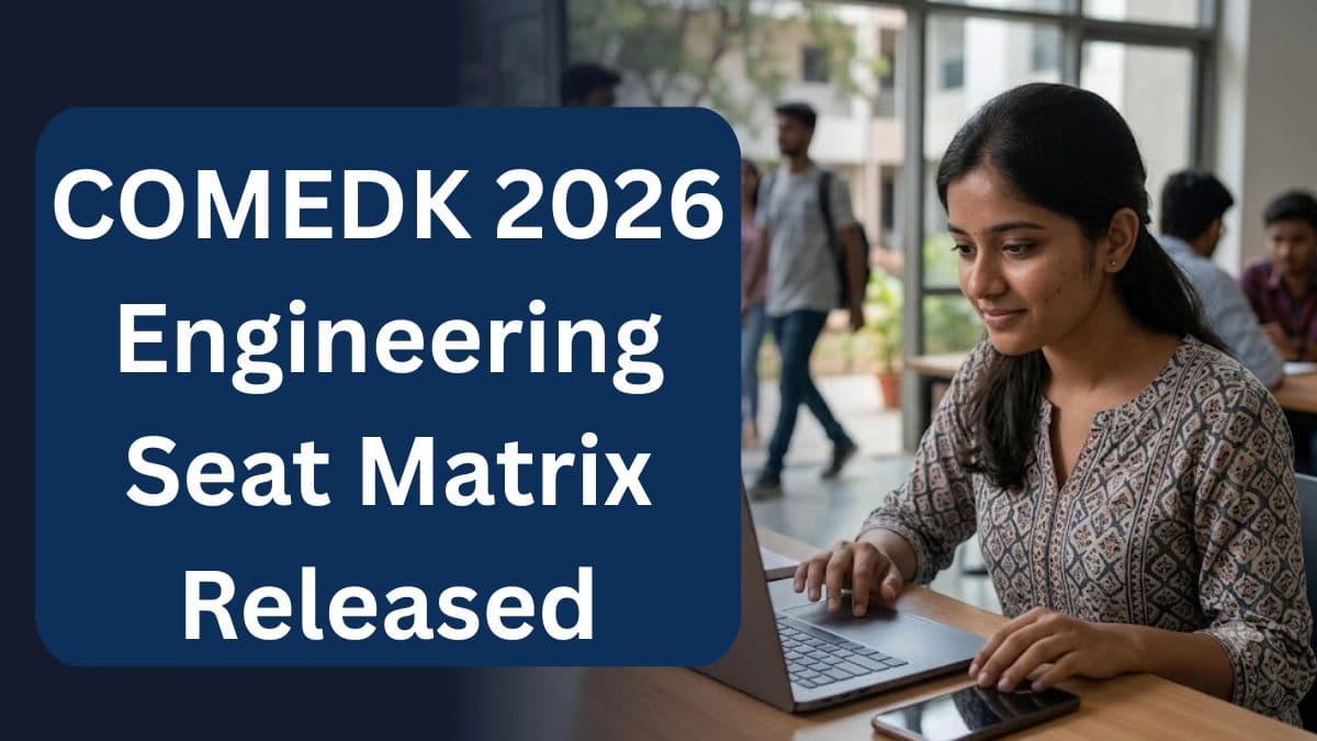 COMEDK 2026 Engineering Seat Matrix Out at comedk.org