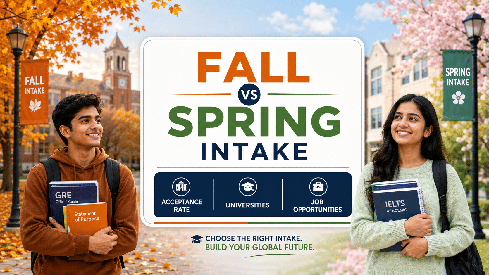 Fall vs Spring Intake: Acceptance Rate, Universities, and Job Opportunities