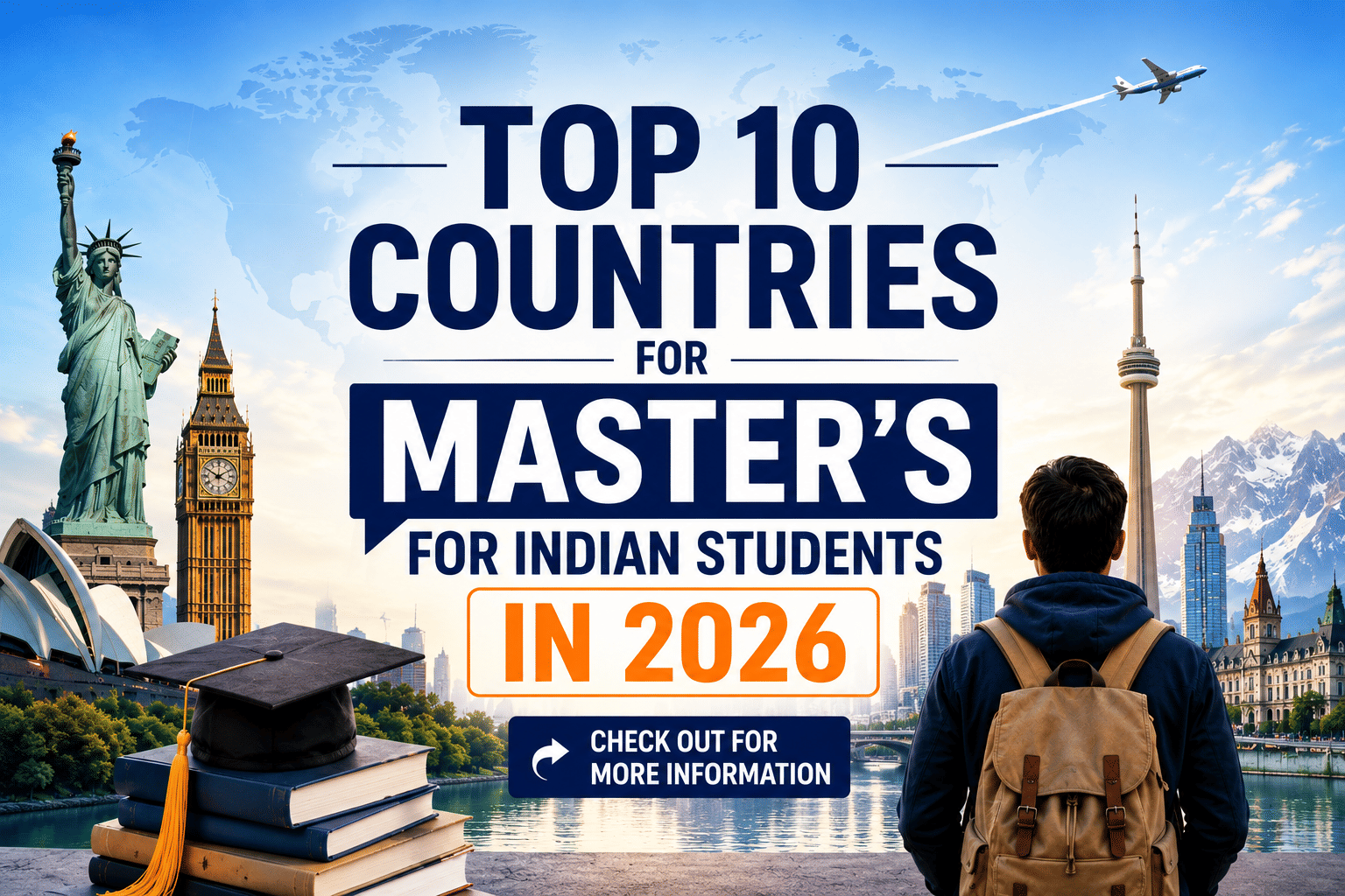 Top 10 Countries for Master's for Indian Students in 2026