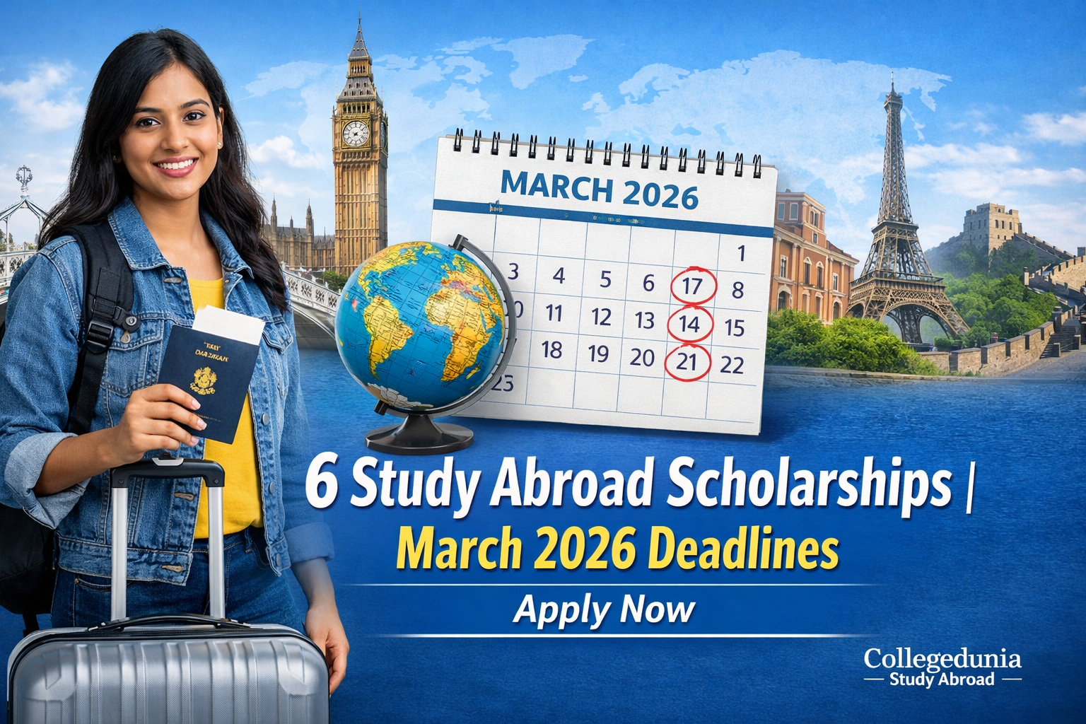 Study Abroad Scholarships for Indian Students With March 2026 Deadlines ...
