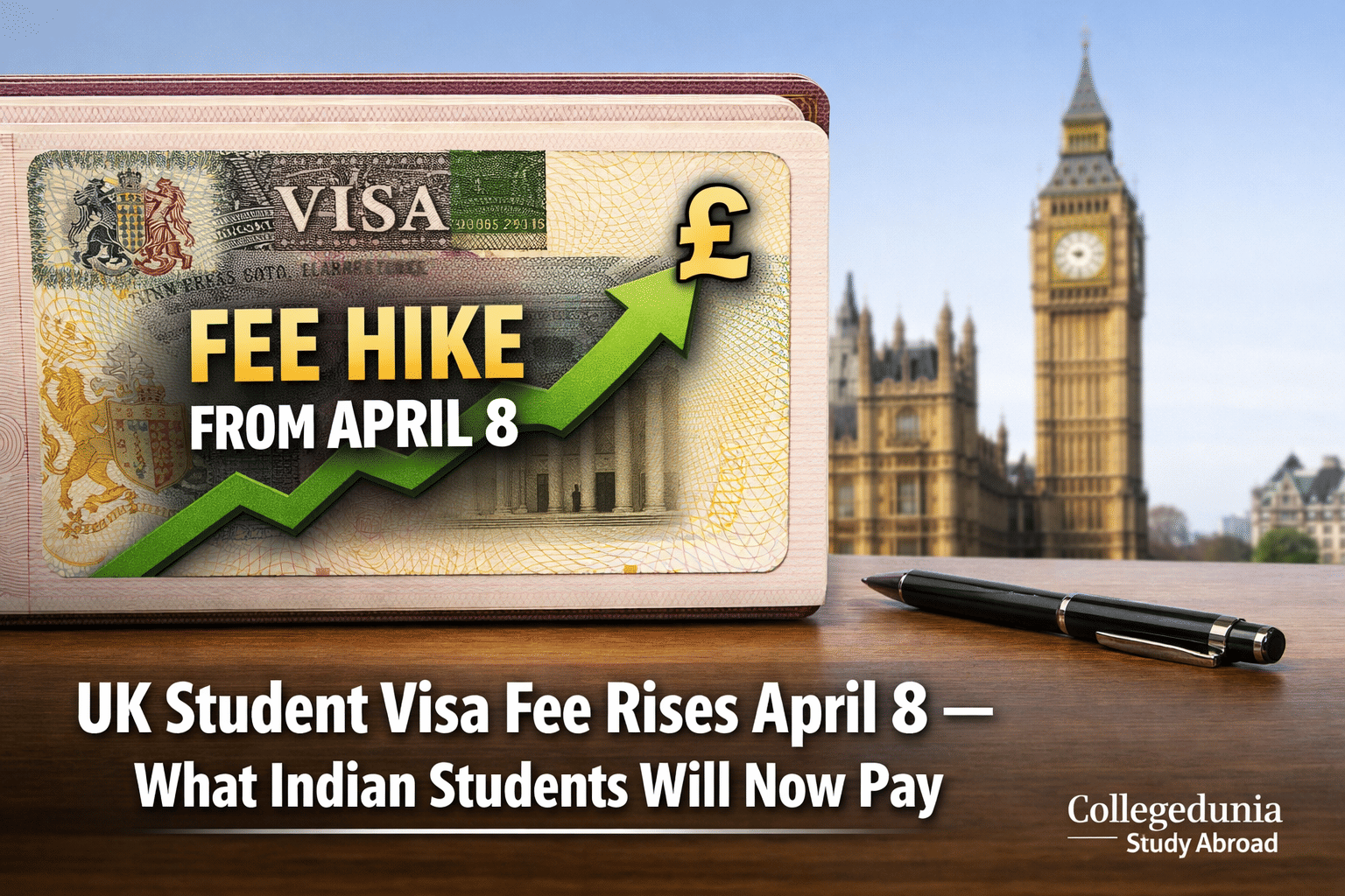 UK Student Visa Fee Rises April 8, 2026: Cost for Indian Students