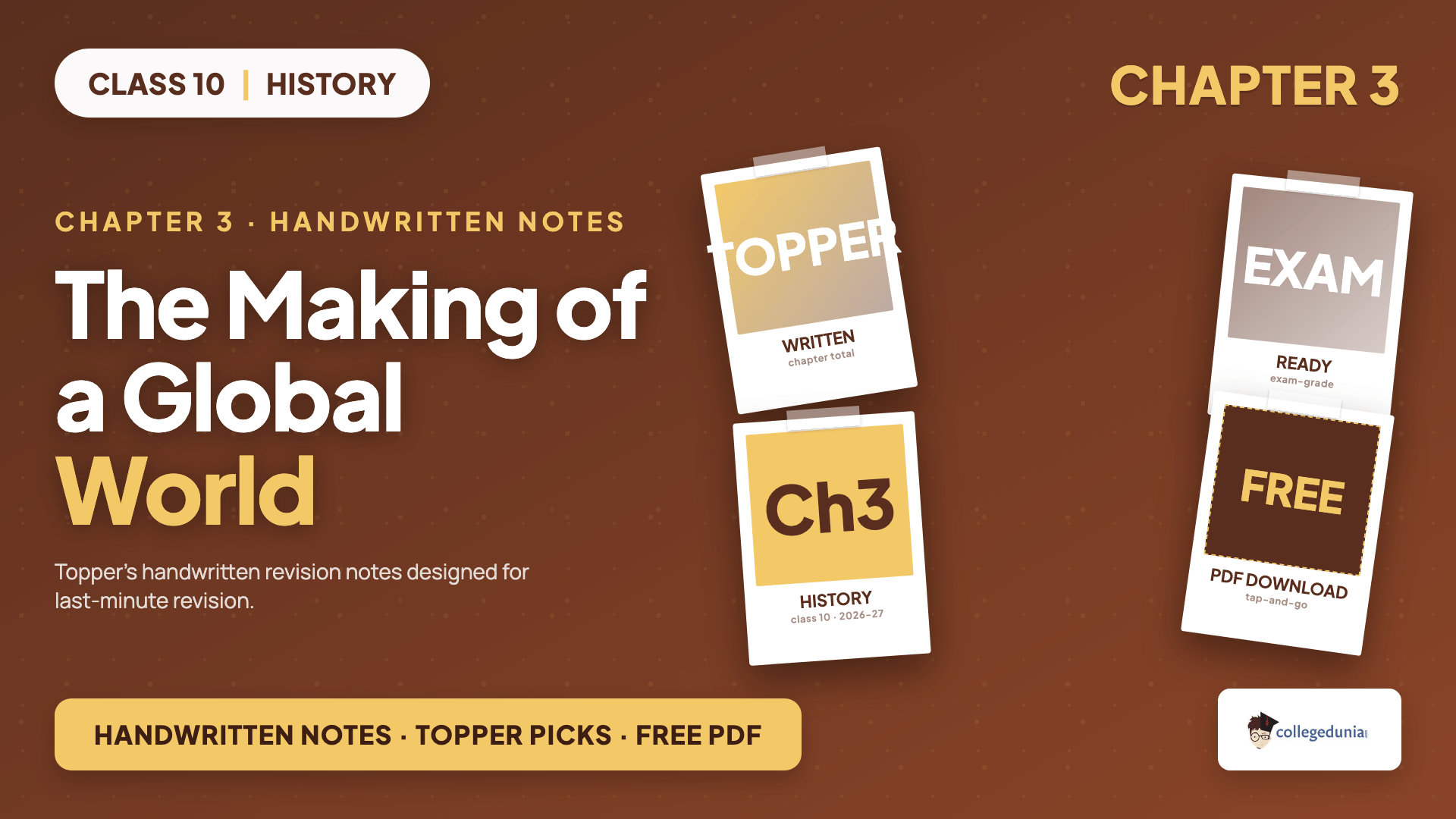 Making of a Global World Class 10 Handwritten Notes