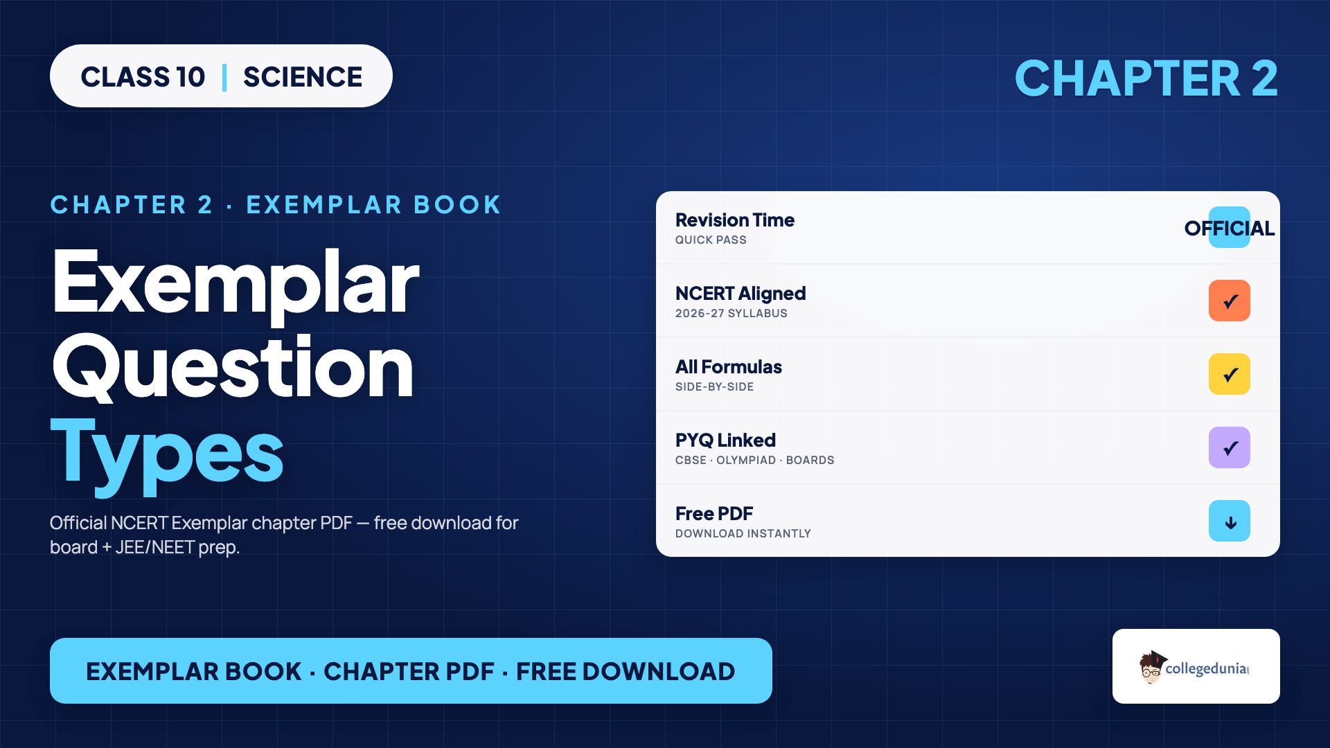NCERT Exemplar Class 10 Science Chapter 2 PDF Download