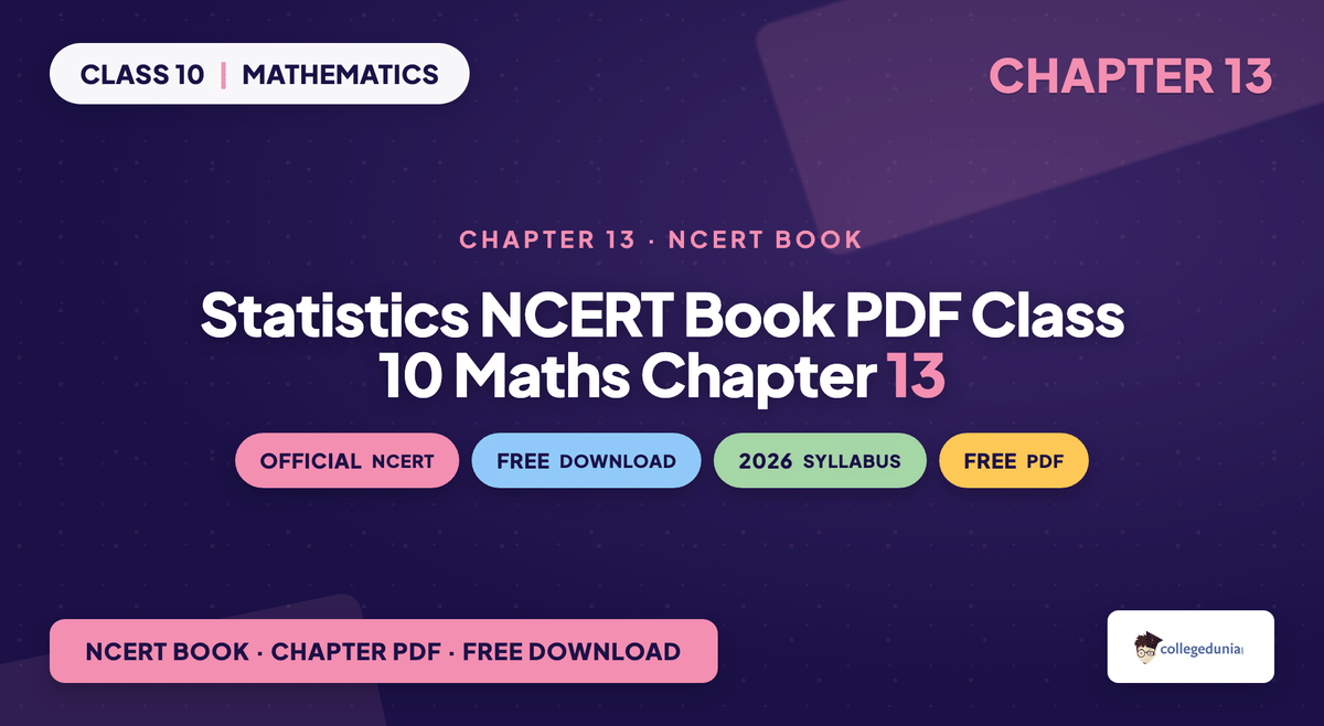 NCERT Book Class 10 Maths Chapter 13 Statistics PDF