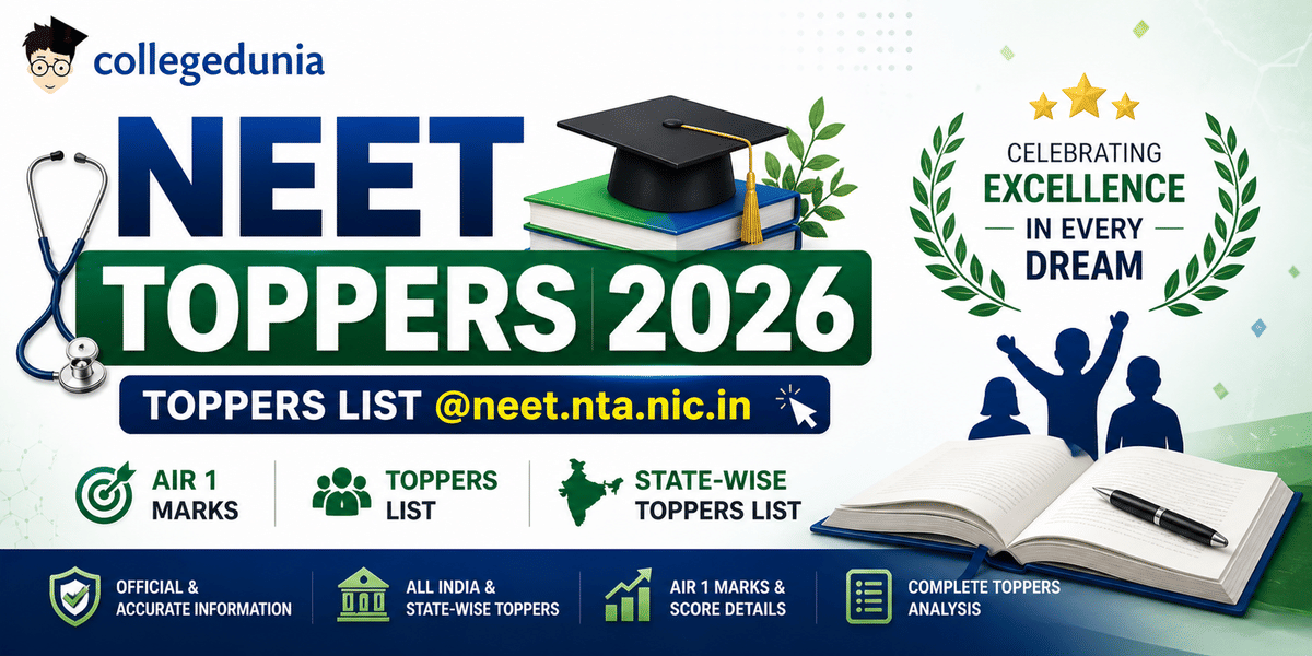 NEET Toppers 2025: Toppers List @neet.nta.nic.in, AIR 1 Marks, State ...