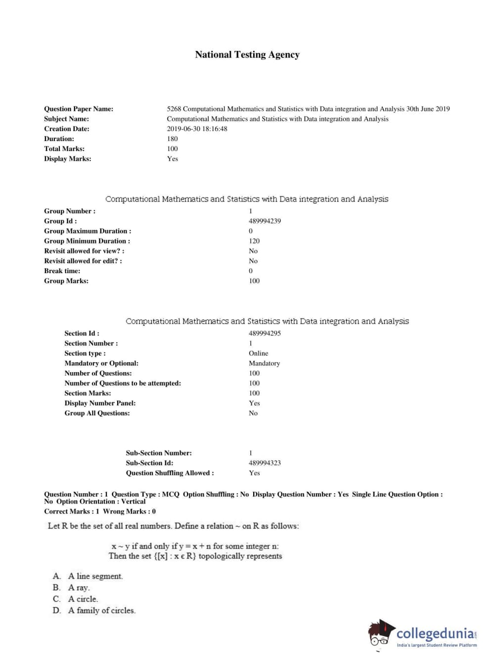 ARPIT 2019 Computational Mathematics and Statistics with Data ...