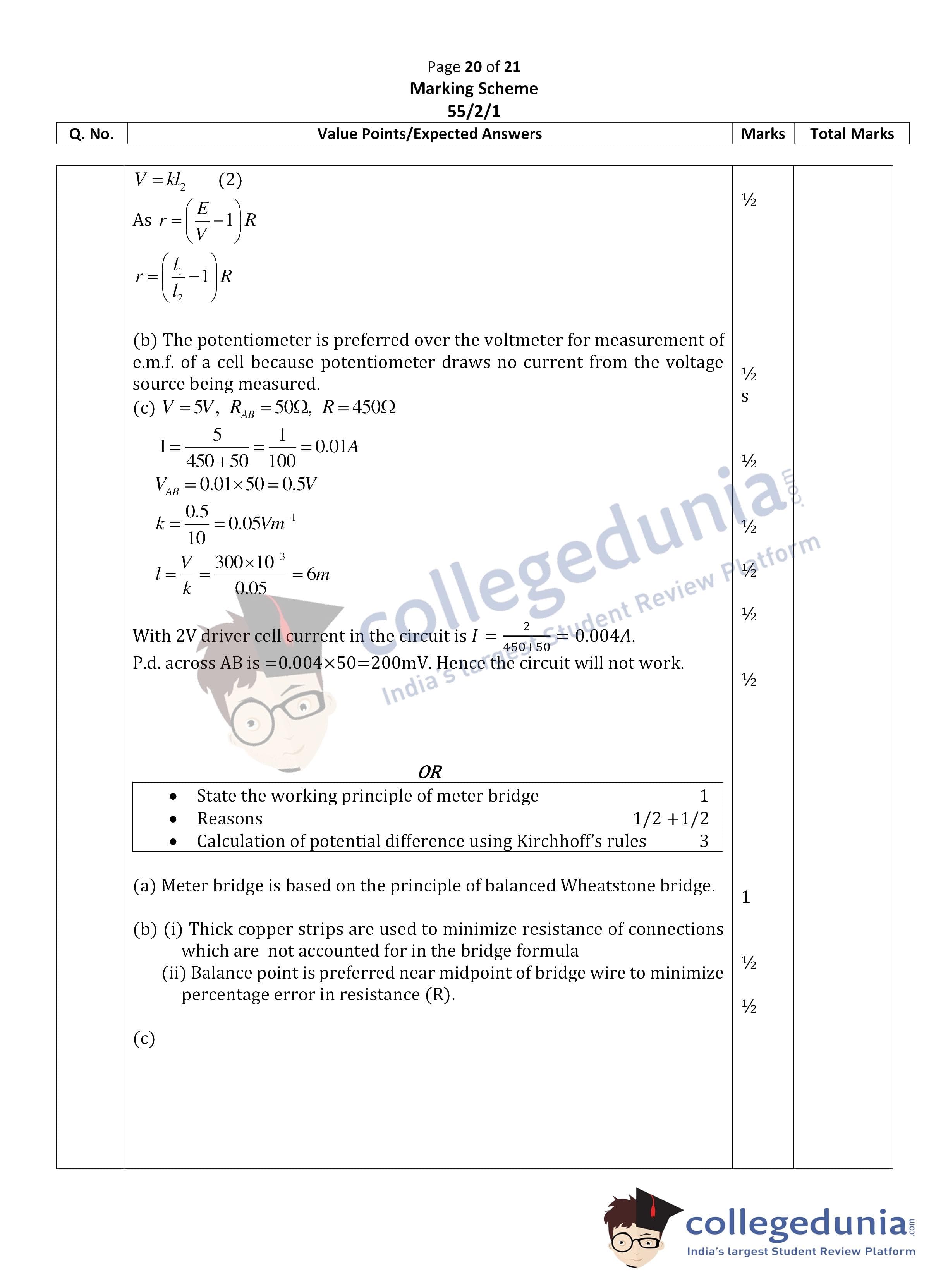 CBSE Class 12 Physics Question Paper 2019 with Answer Key (March 5, Set 1 - 55/2/1)