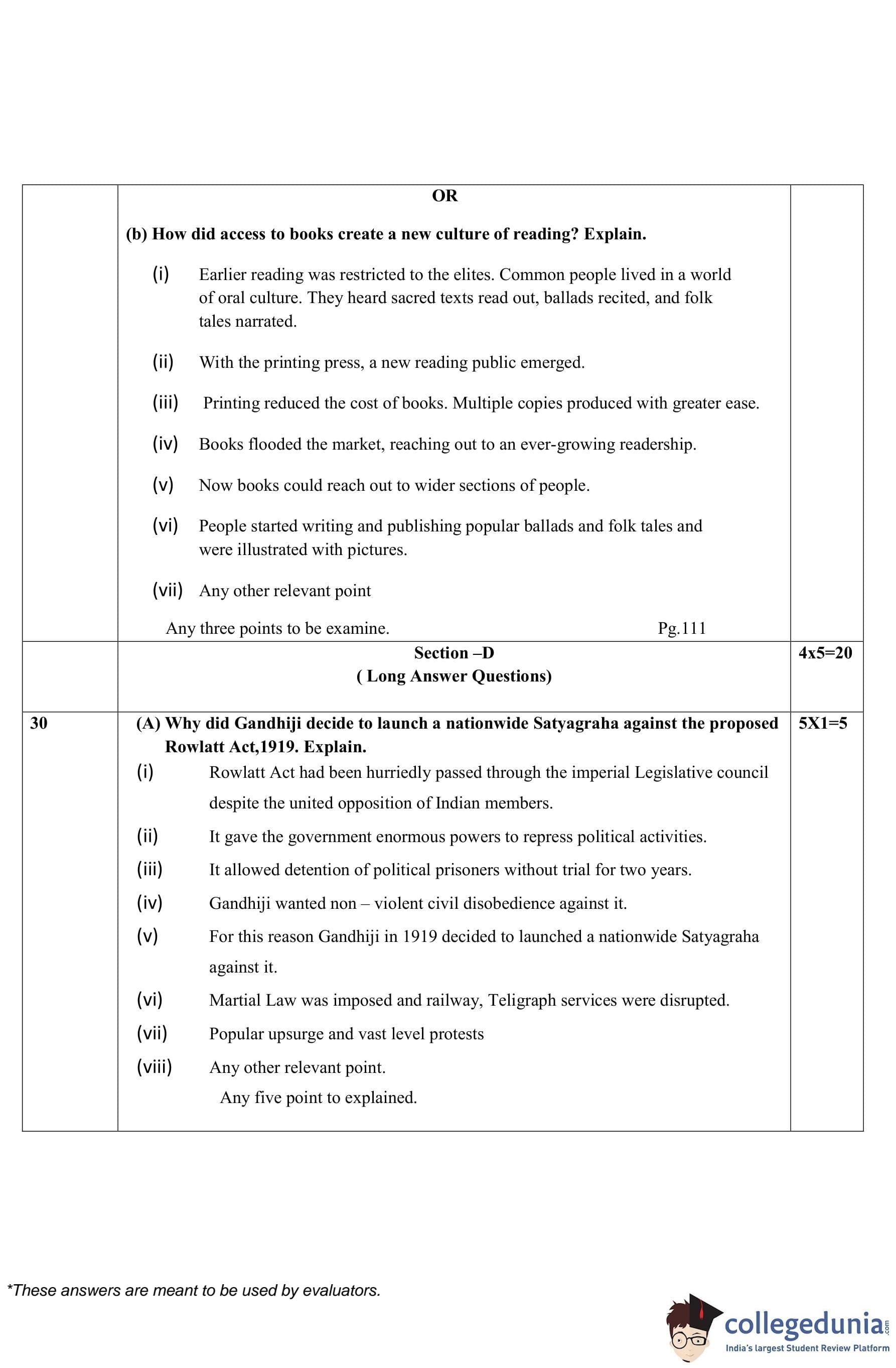CBSE Class 10 Social Science Question Paper 2023 with Answer Key (March 15, Set 2- 32/2/2)