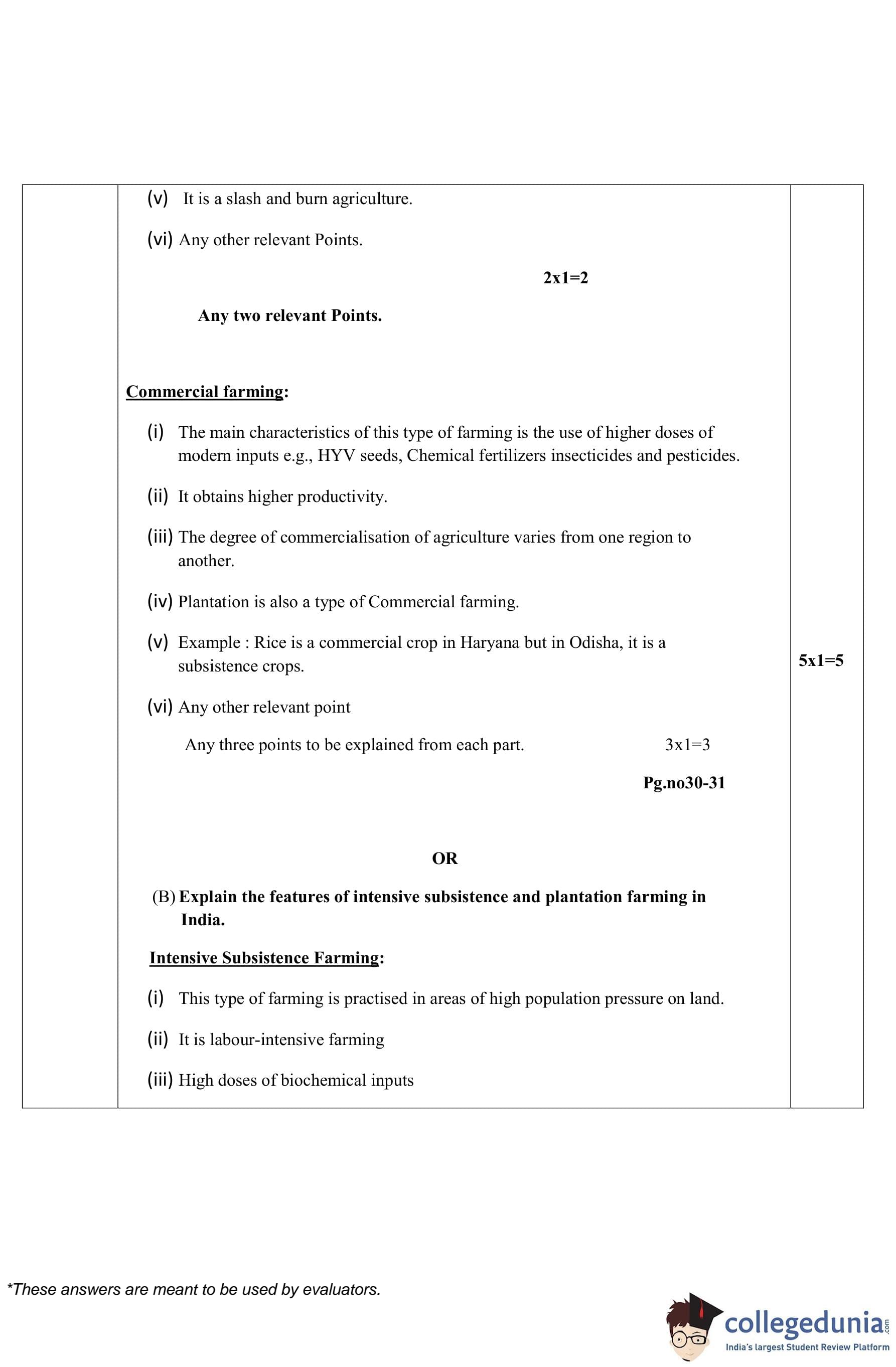 CBSE Class 10 Social Science Question Paper 2023 with Answer Key (March 15, Set 2- 32/2/2)