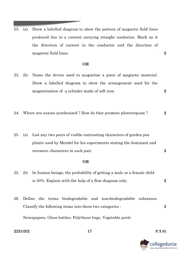 CBSE Class 10 Science Question Paper 2024 (Set 2 - 31/3/2) with Answer Key