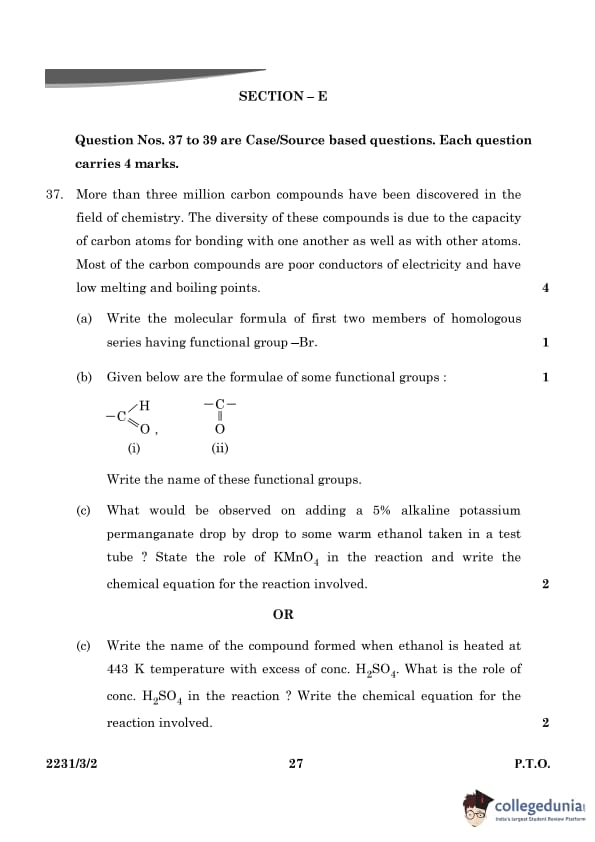 CBSE Class 10 Science Question Paper 2024 (Set 2 - 31/3/2) with Answer Key