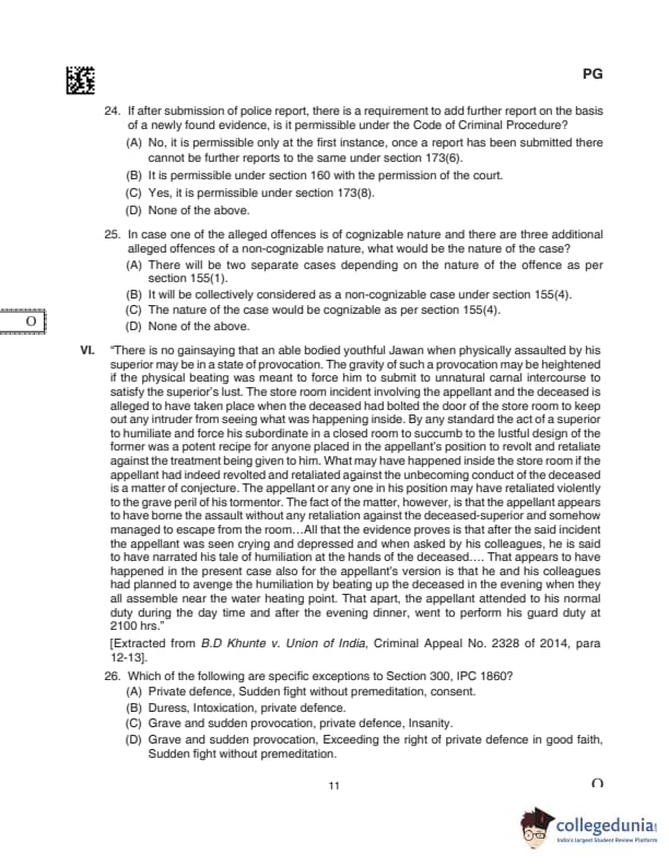 CLAT PG 2024 Question Paper (SET C) Available: Download Solutions and Answer Key pdf