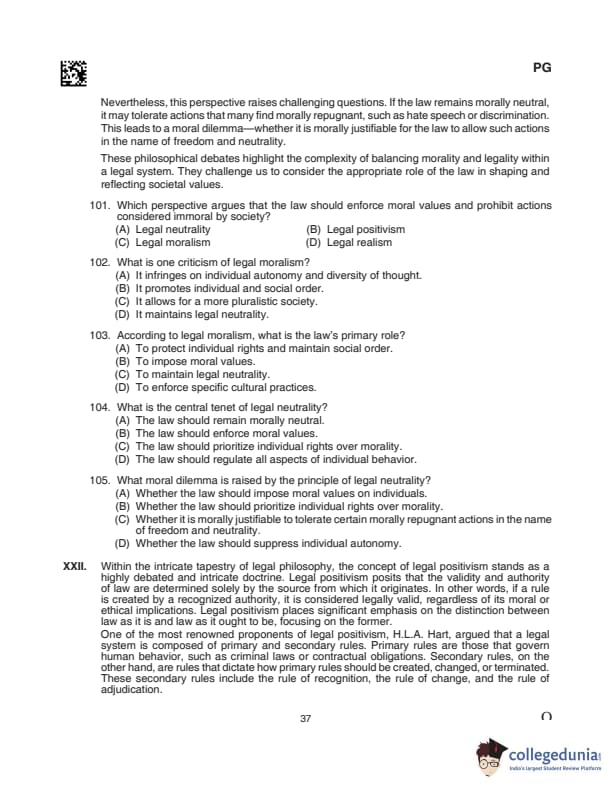 CLAT PG 2024 Question Paper (SET C) Available: Download Solutions and Answer Key pdf