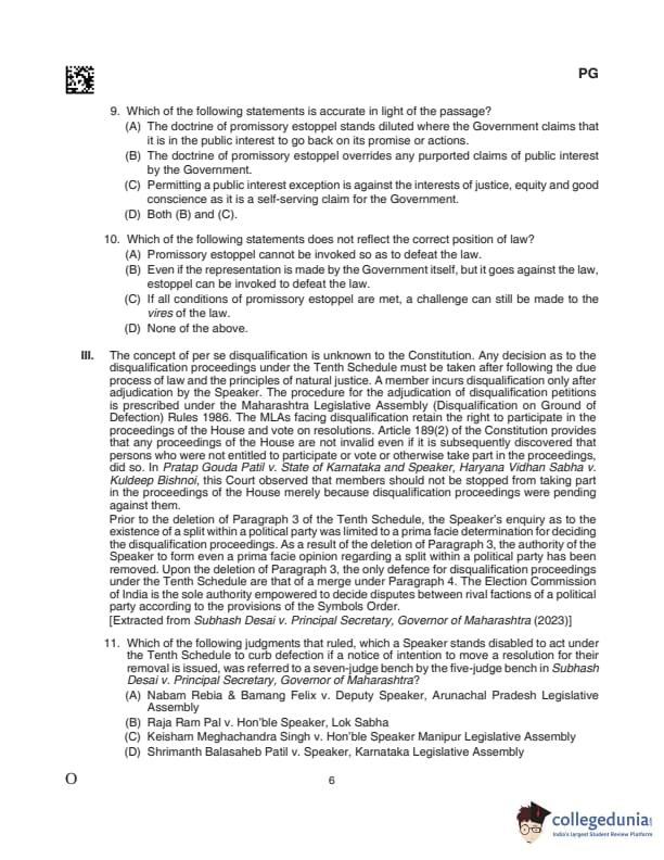 CLAT PG 2024 Question Paper (SET C) Available: Download Solutions and Answer Key pdf