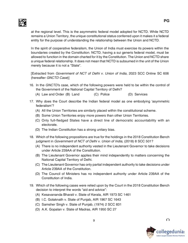 CLAT PG 2024 Question Paper (SET C) Available: Download Solutions and Answer Key pdf