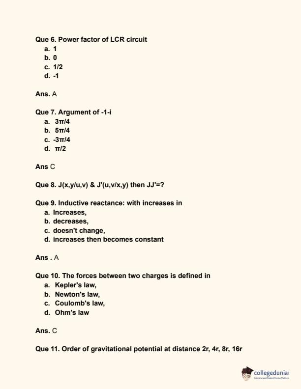 CUET PG Physics Question Paper 2024: Download Question paper with ...