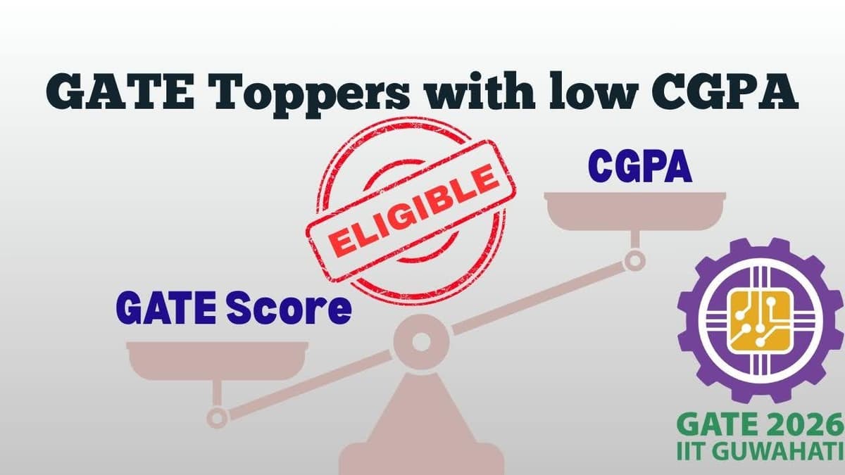 GATE Toppers with Low CGPA