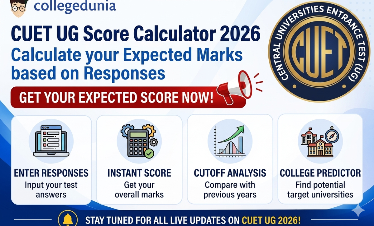 CUET UG Score Calculator 2026: Calculate Raw Marks by Attempts ...