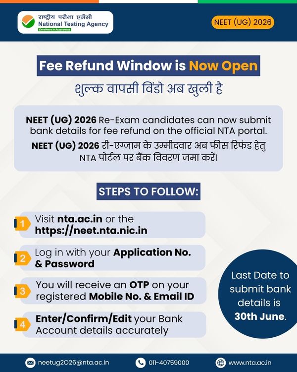 Re-NEET UG 2026 Answer Key OUT LIVE @neet.nta.nic.in: Download NEET UG ...