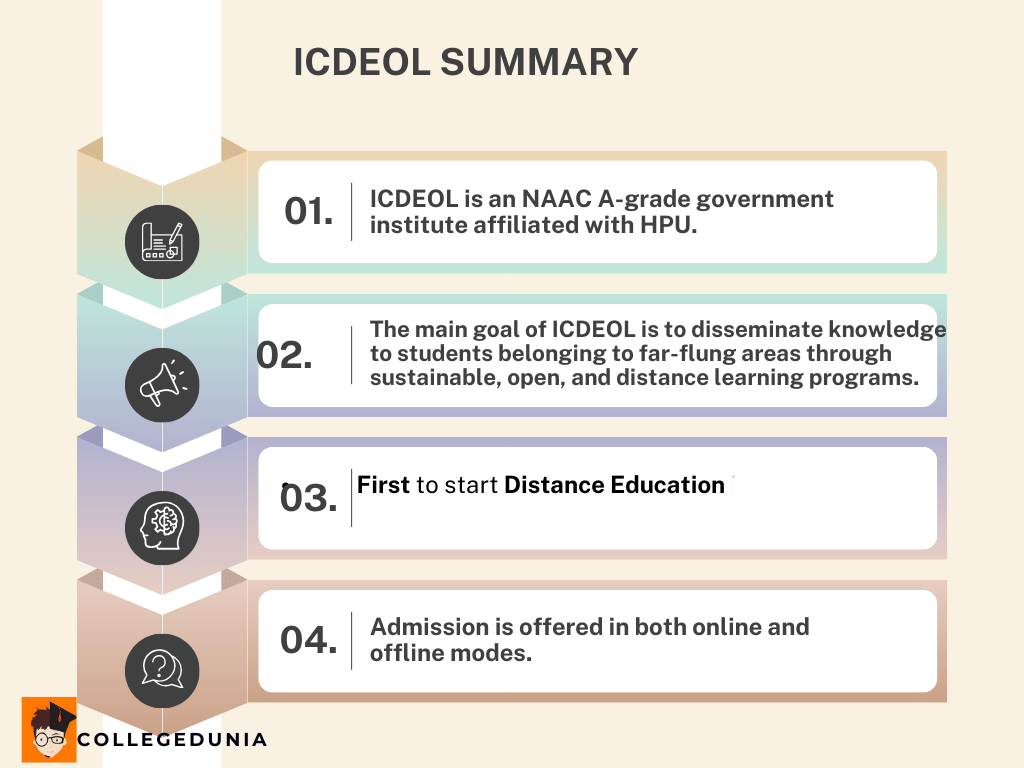 ICDEOL: Fees, Admission 2026, Courses, Cutoff, Ranking, Placement