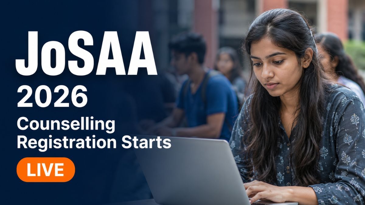 JoSAA 2026 Counselling Registration Begins at josaa.nic.in