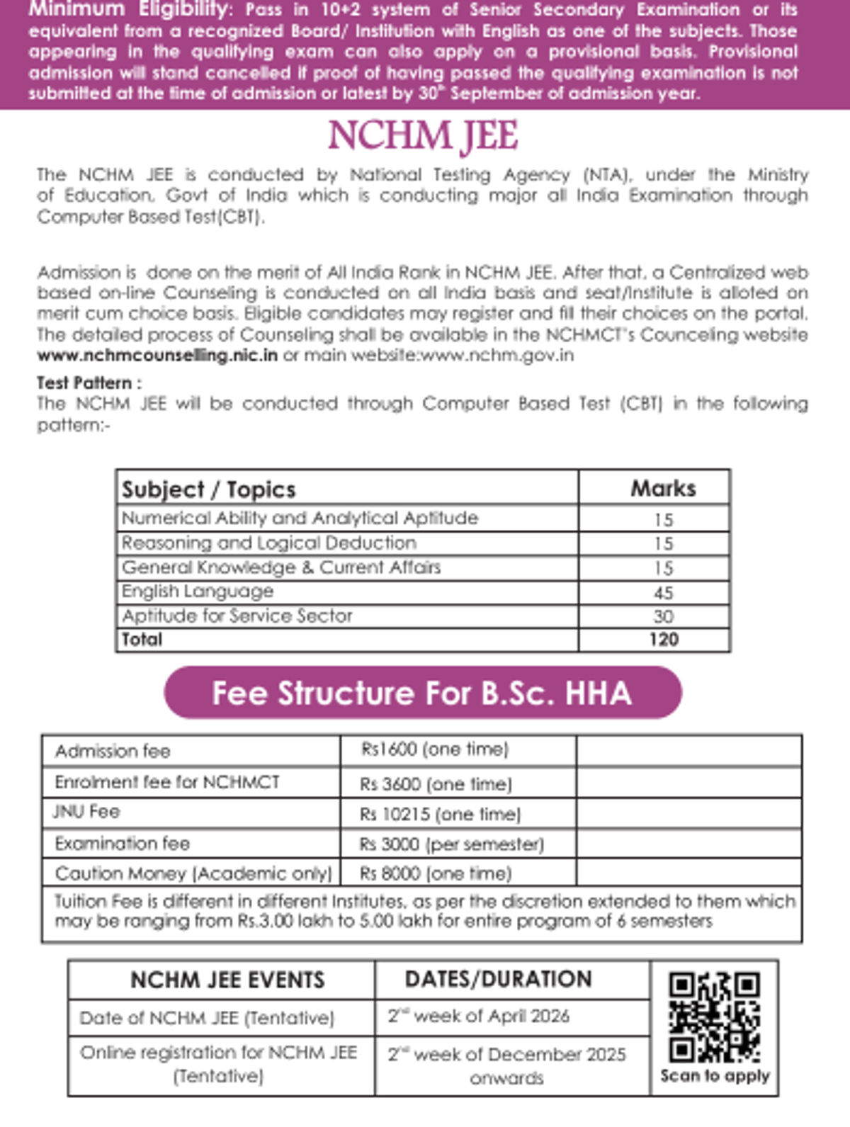 NCHMCT JEE 2026: Registration Started, Exam Date Announced, Check ...