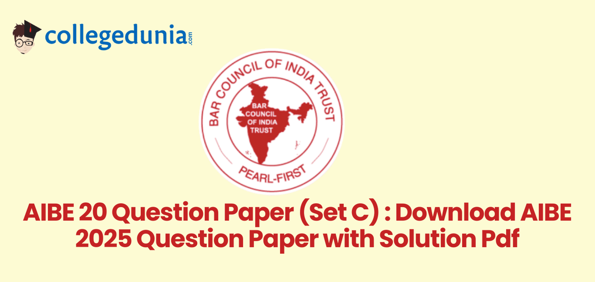 AIBE 20 Question Paper Set C (Available) - Download AIBE Question Paper ...