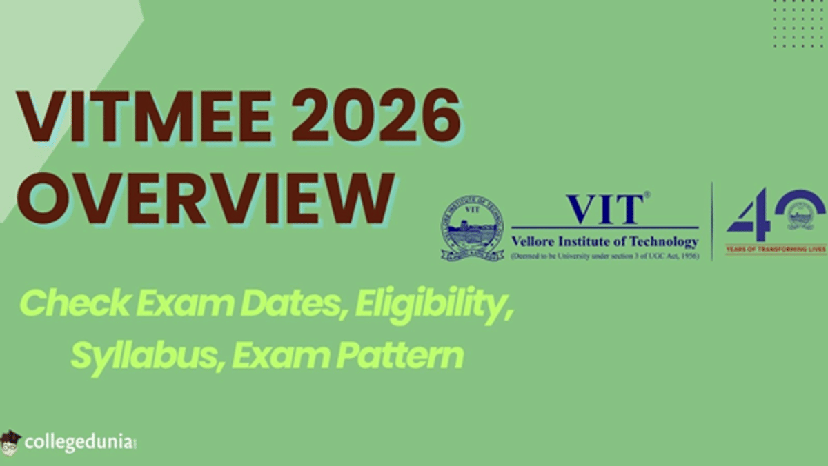 VITMEE 2026: Check Exam Dates, Admission, Eligibility, Syllabus, Exam ...