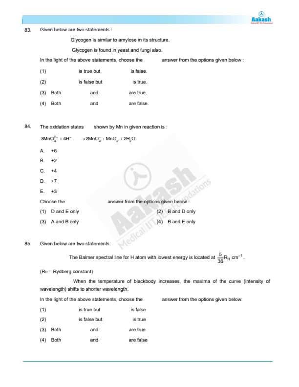 NEET Re-Exam 2024 Question Paper (Available) with Answer Key PDF