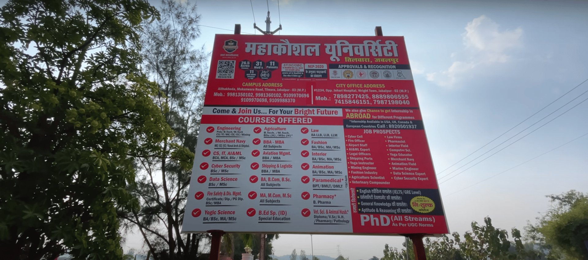 Mahakaushal University Jabalpur: Fees, Admission 2025, Courses, Cutoff ...