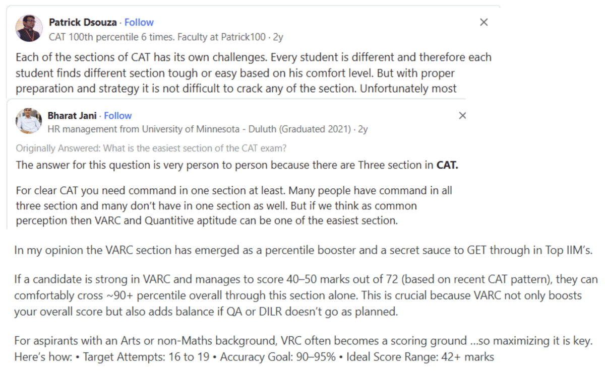 CAT 2025 Syllabus Easy Chapters in English: Check CAT 2025 Syllabus ...