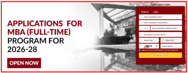 SNU Noida Begins MBA Admission 2026; Applications Underway